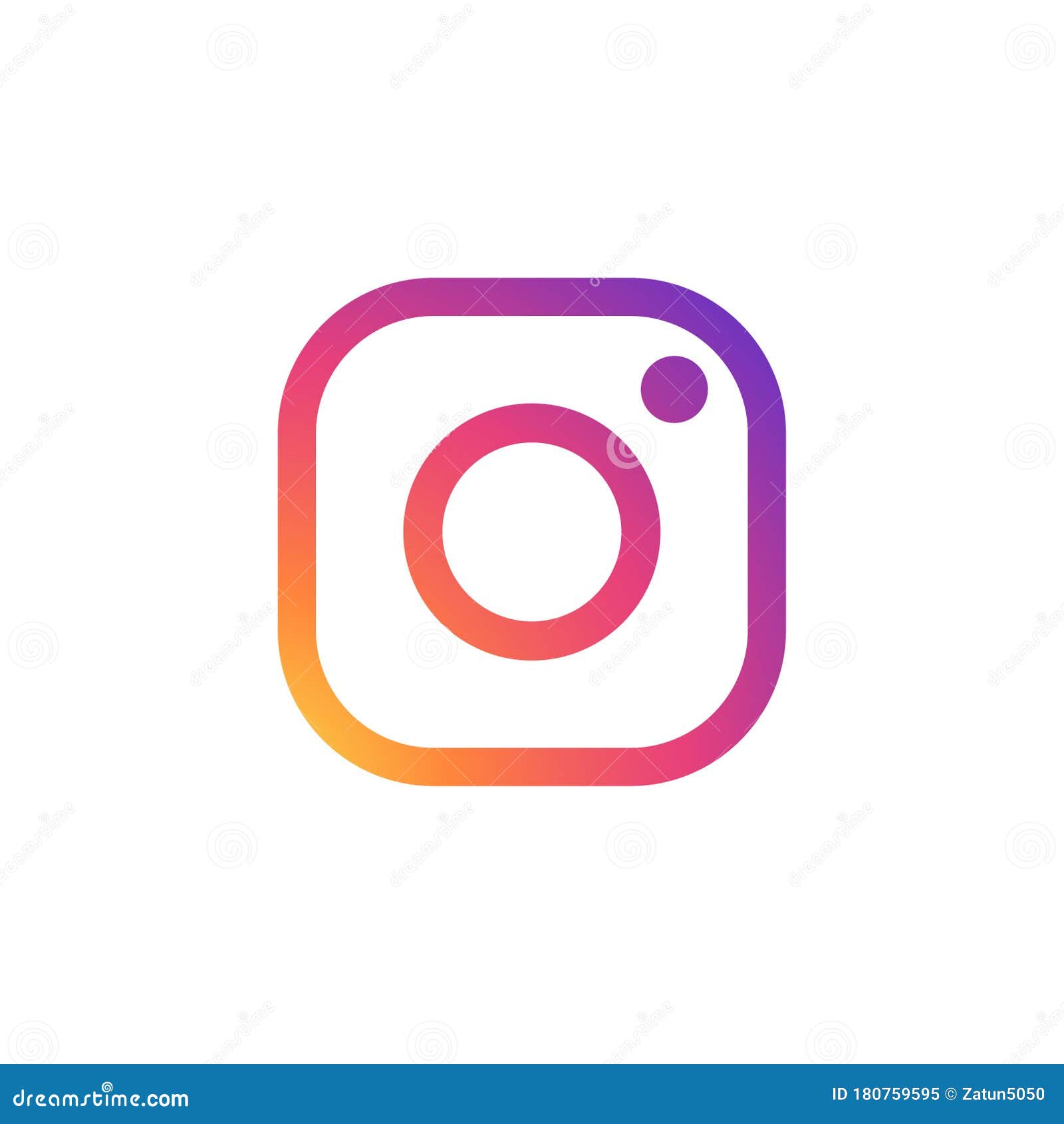 Instagram Icon Design for Website Editorial Image - Illustration of ...