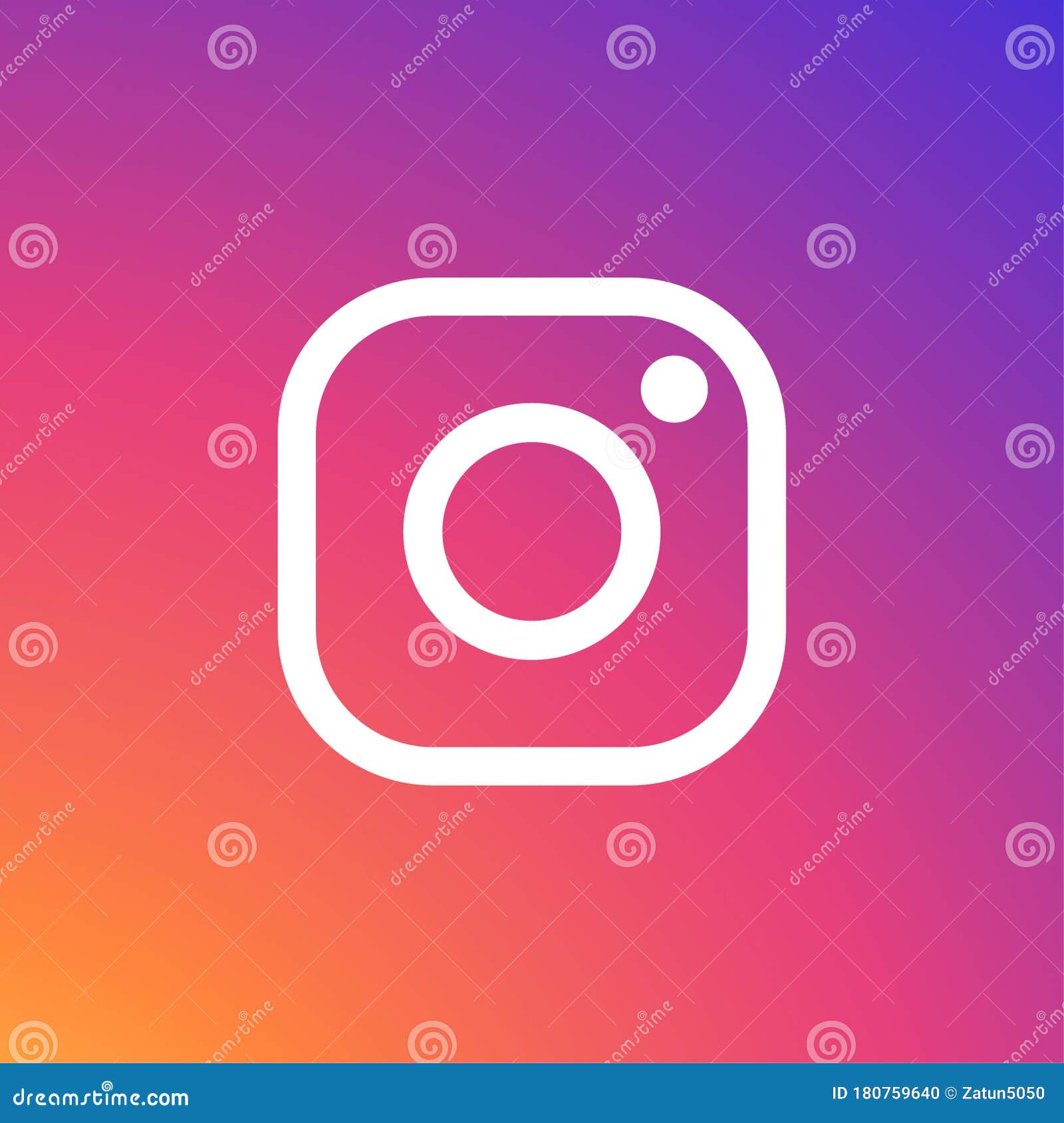 Colorful Instagram Icon Design Website Editorial Image - Illustration ...