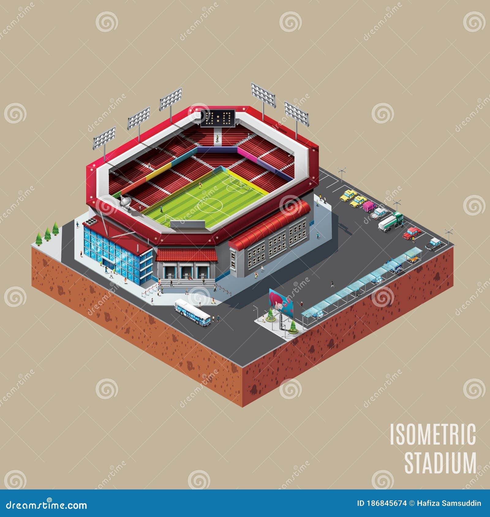 Print stock illustration. Illustration of stadiums, visualization ...