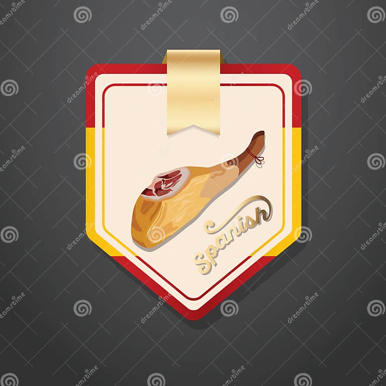 Print stock vector. Illustration of flag, serrano, yummy - 187475390