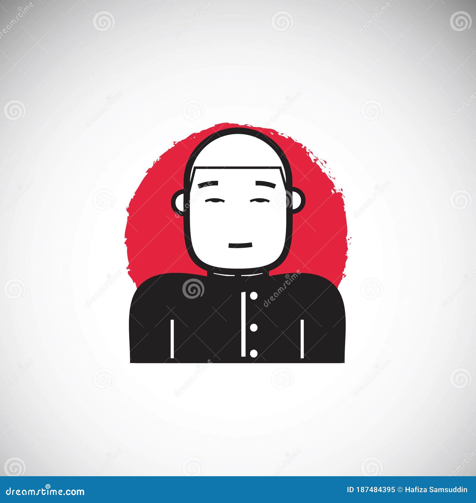 Print stock vector. Illustration of flag, asian, costumes - 187484395