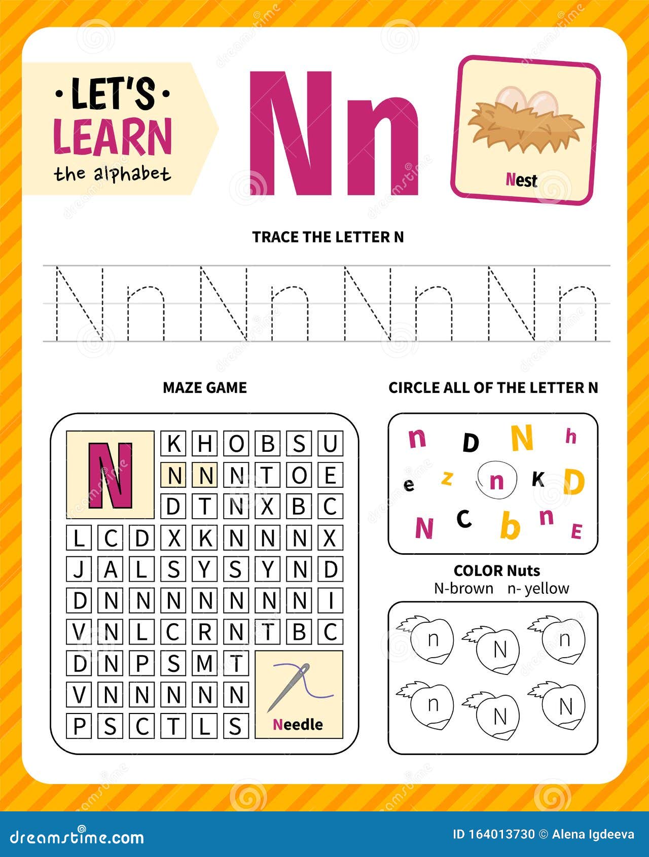 Kids learning material. stock vector. Illustration of cute - 164013730