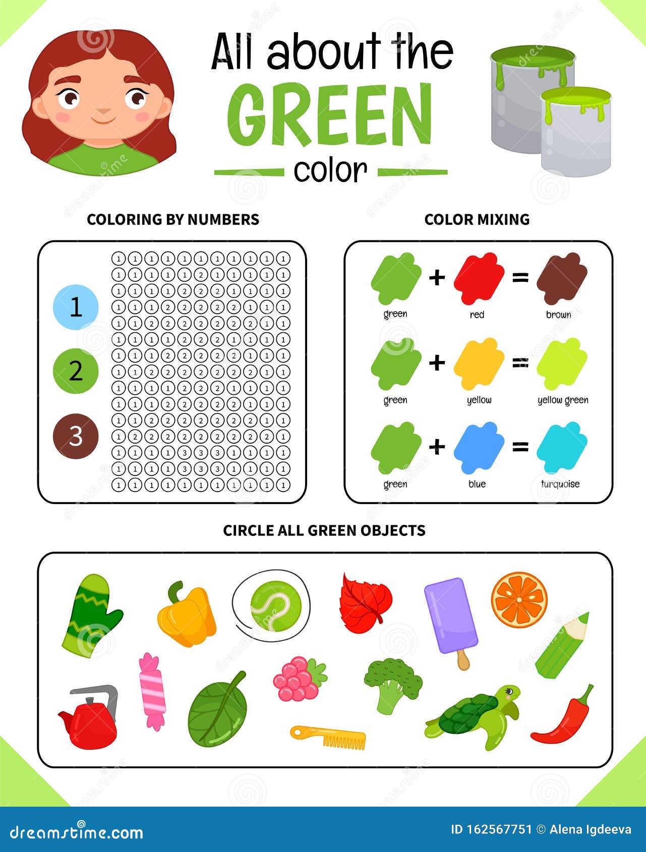 Kids learning material. stock vector. Illustration of collection ...