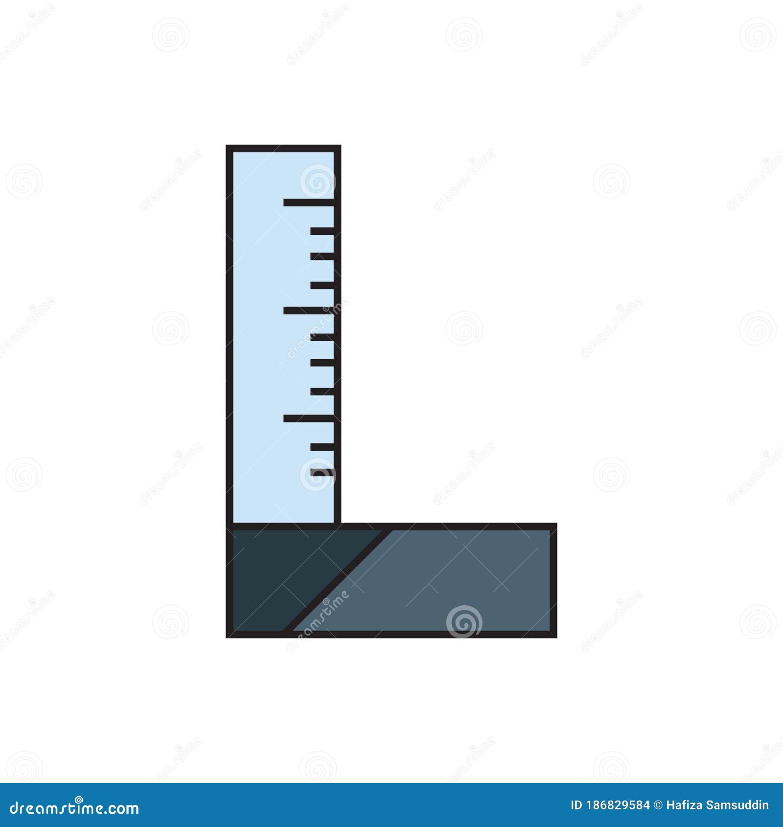 L Square Ruler Stock Illustrations – 8 L Square Ruler Stock ...