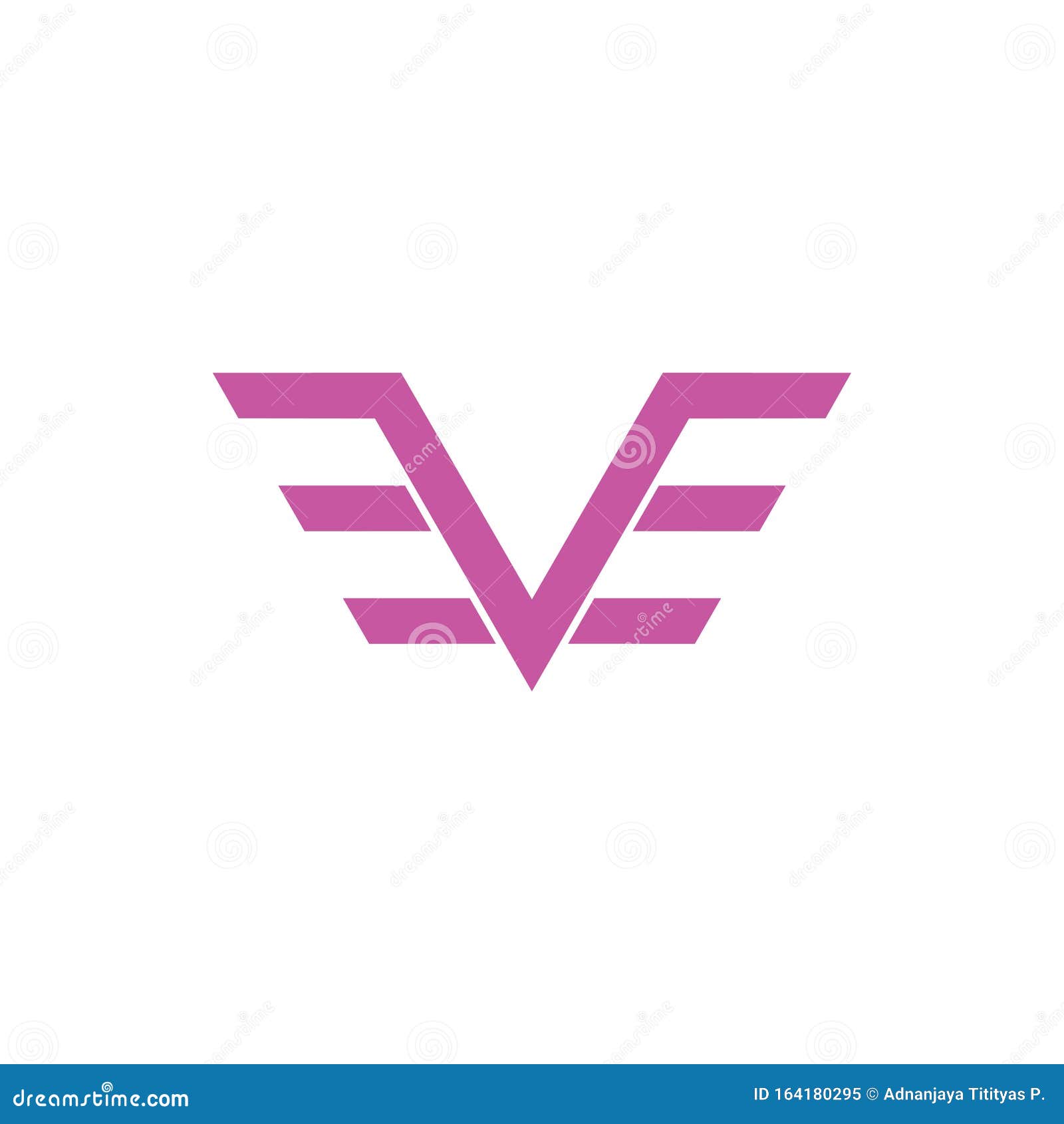 Letter Ve Wings Simple Wings Logo Vector Stock Vector - Illustration of ...