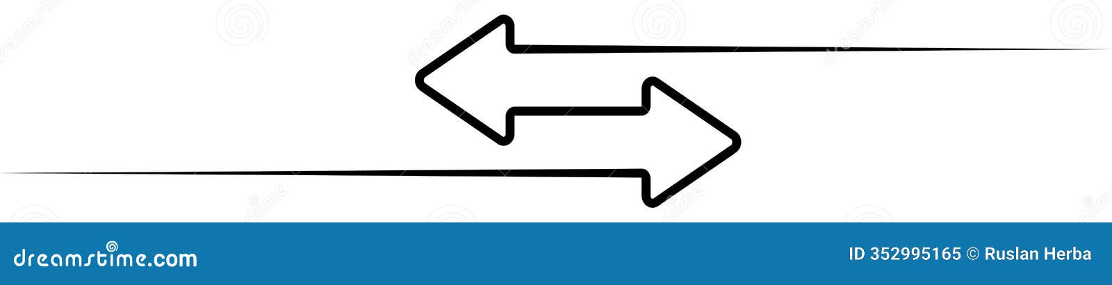 Linear Transfer Icon From Arrows Outline Collection. Thin Line Transfer ...