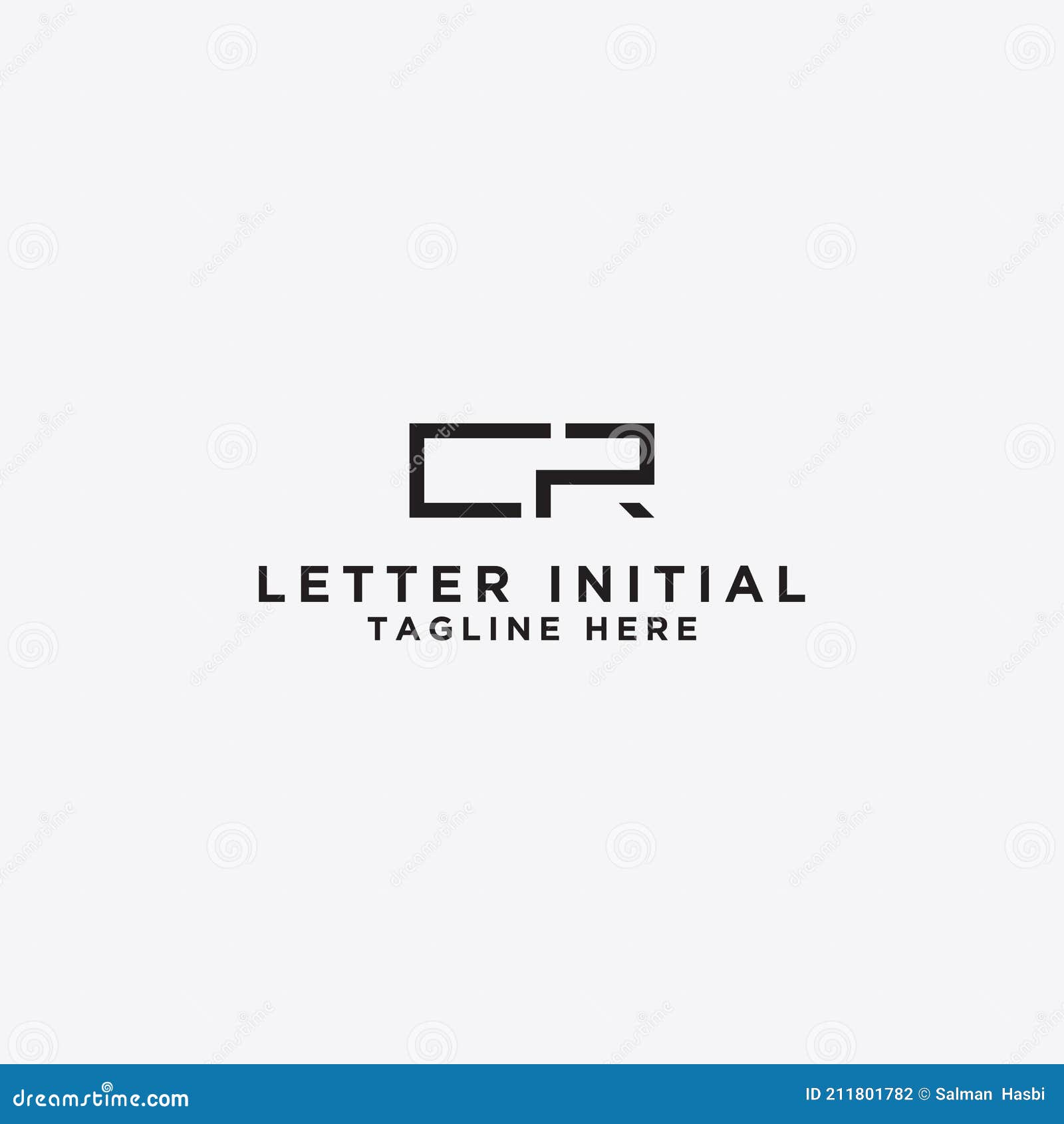 Logo Design CR Icon Initial Letter Logo Vector Eps 10 Stock Vector ...