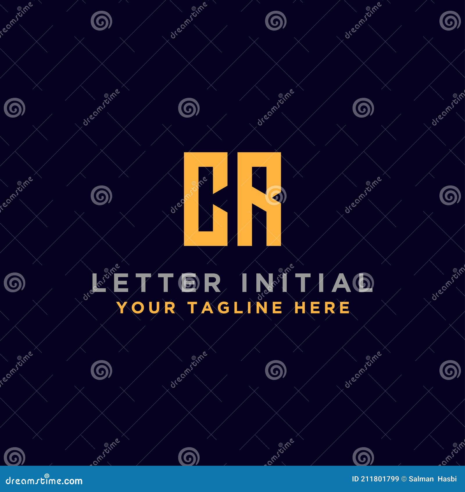 Logo Design CR Icon Initial Letter Logo Vector Eps 10 Stock Vector ...