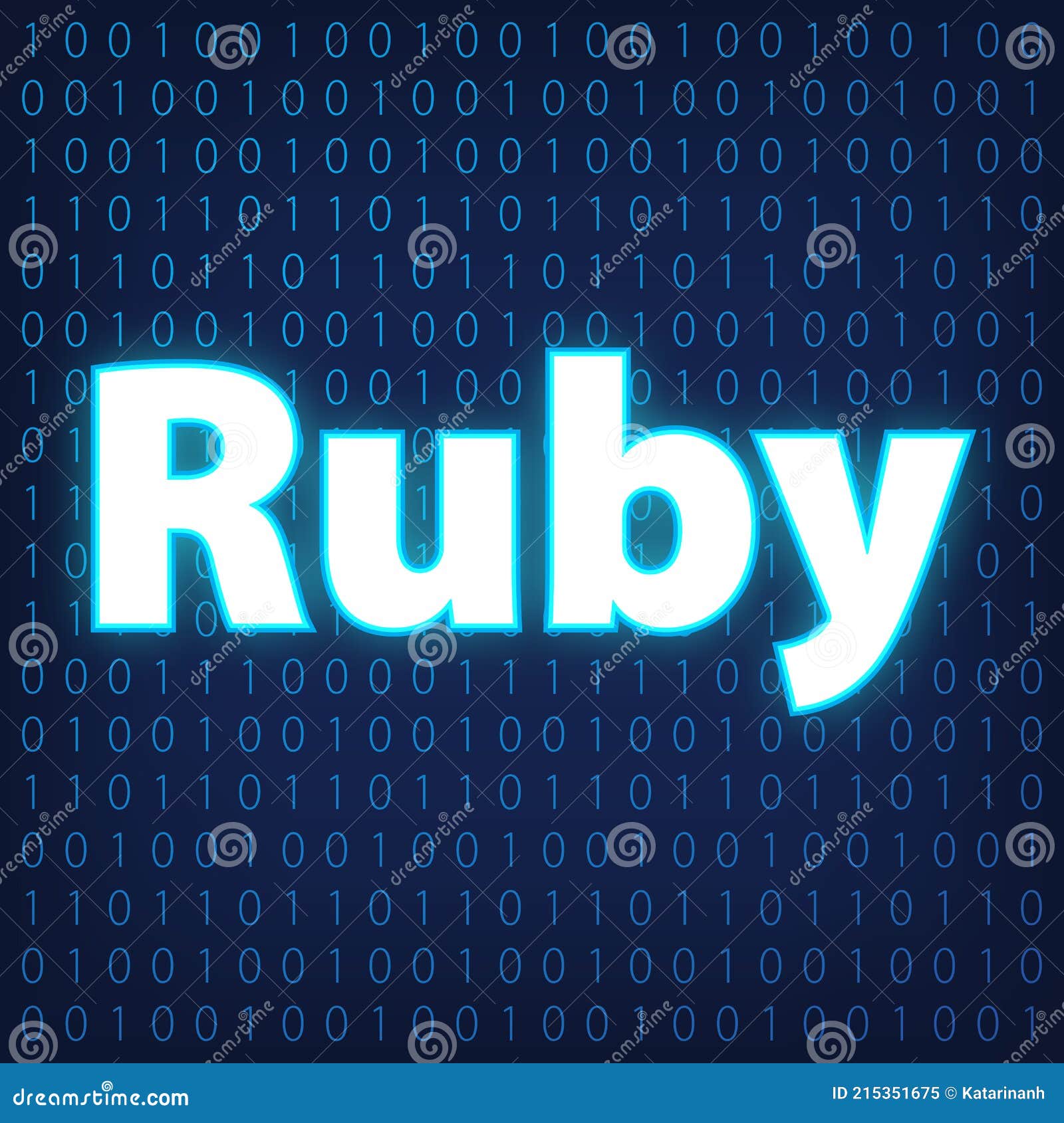 Machine Code Languages in Neon Style. Programming Languages Concept in Blue Stock Vector ...