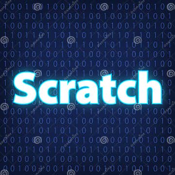 Machine Code Languages in Neon Style. Programming Languages Concept in Blue Stock Vector ...