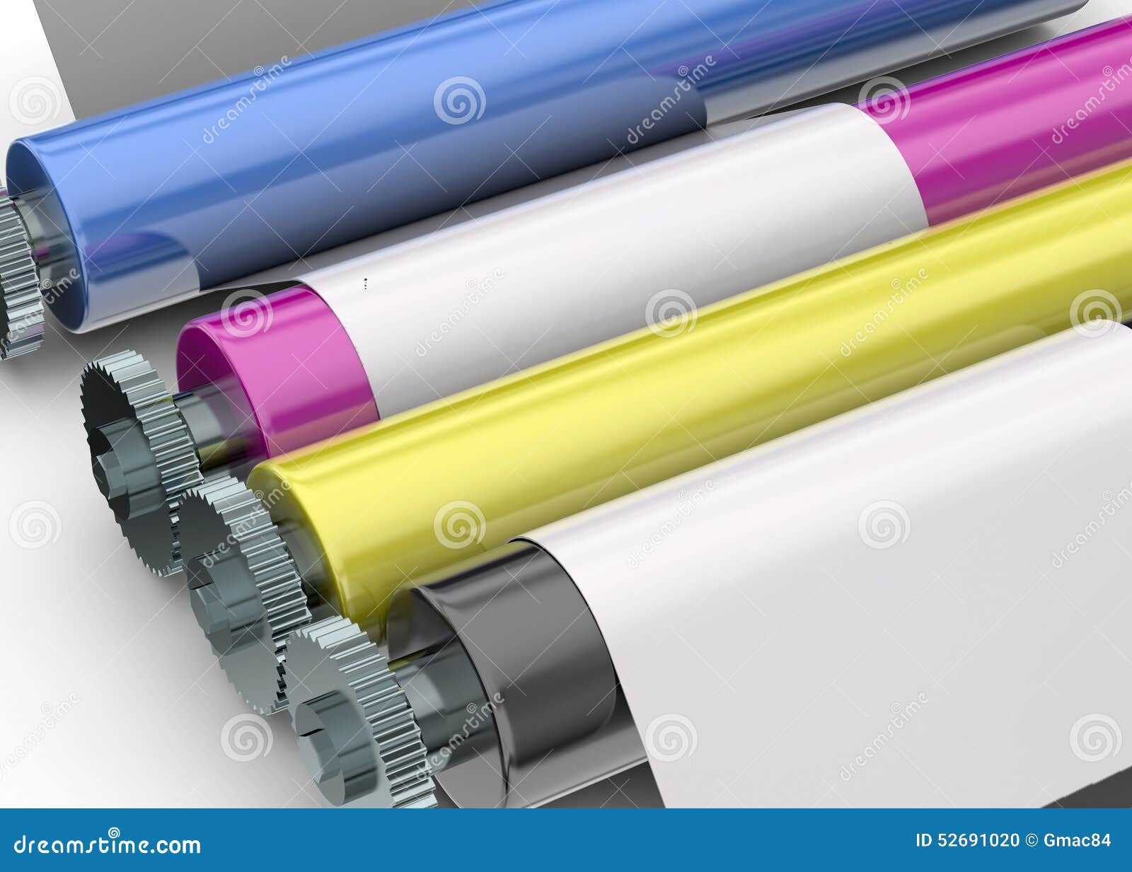 Print Machine - 3D stock illustration. Illustration of process - 52691020