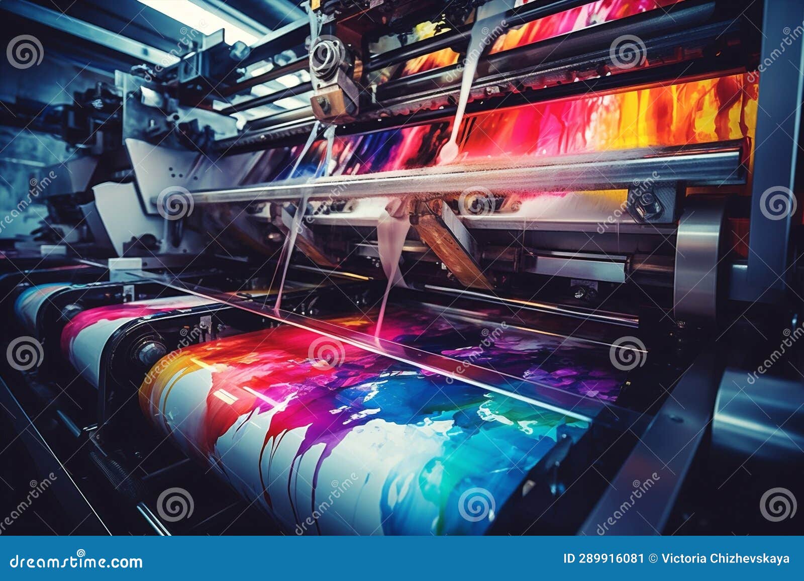 Print Machine Technology Industrial Printer Design Stock Illustration ...