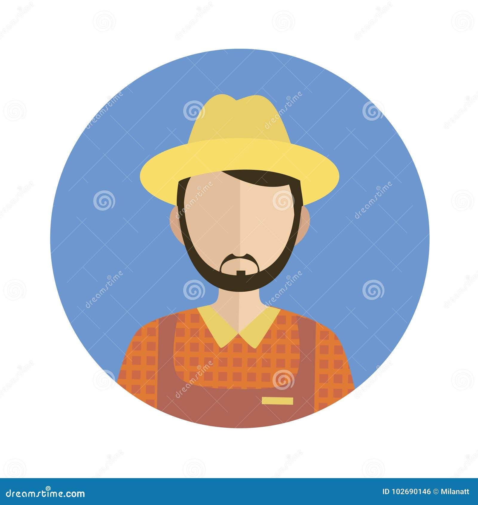 Print stock vector. Illustration of avatar, human, vector - 102690146