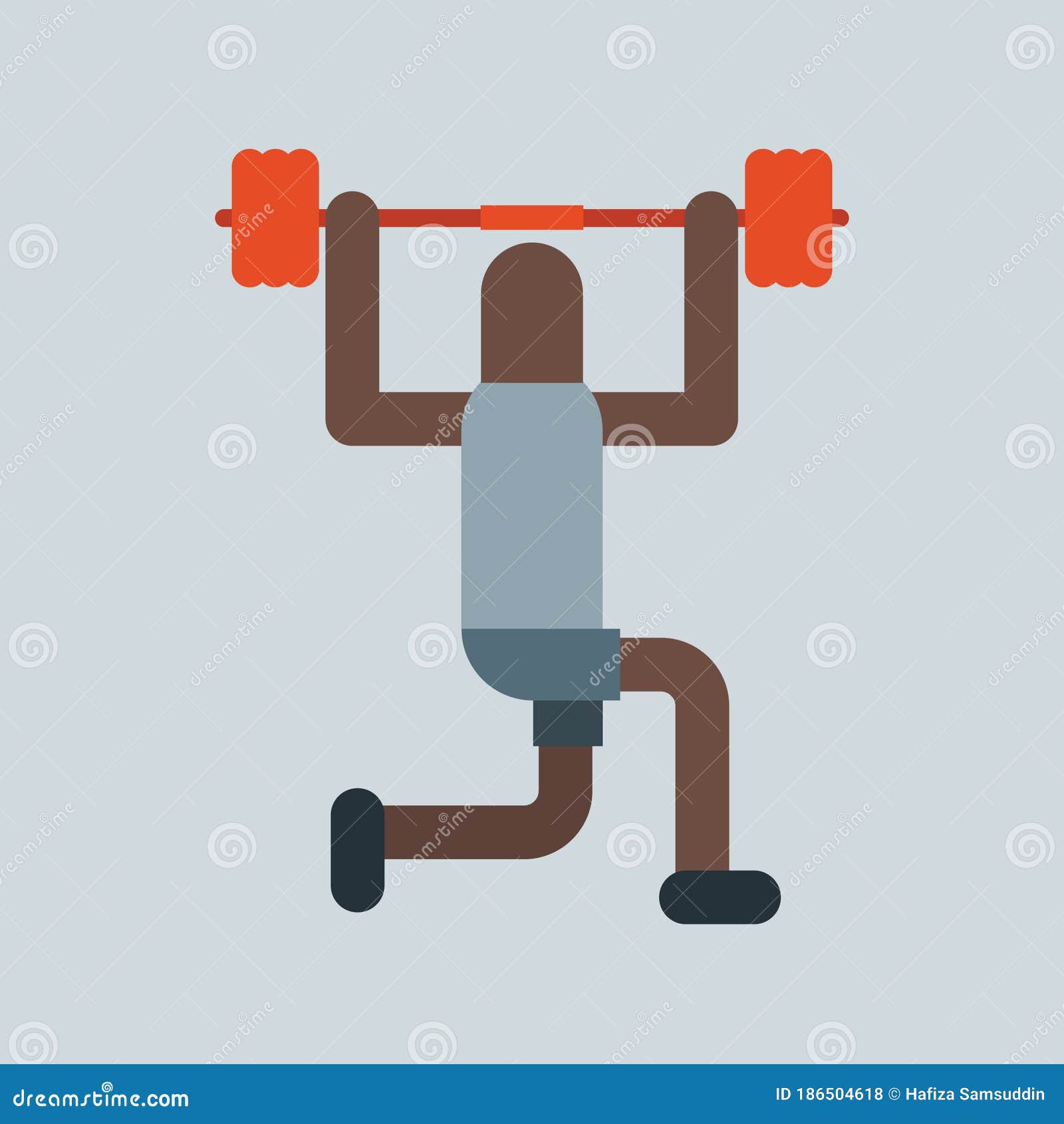 Print stock vector. Illustration of lifting, characters - 186504618