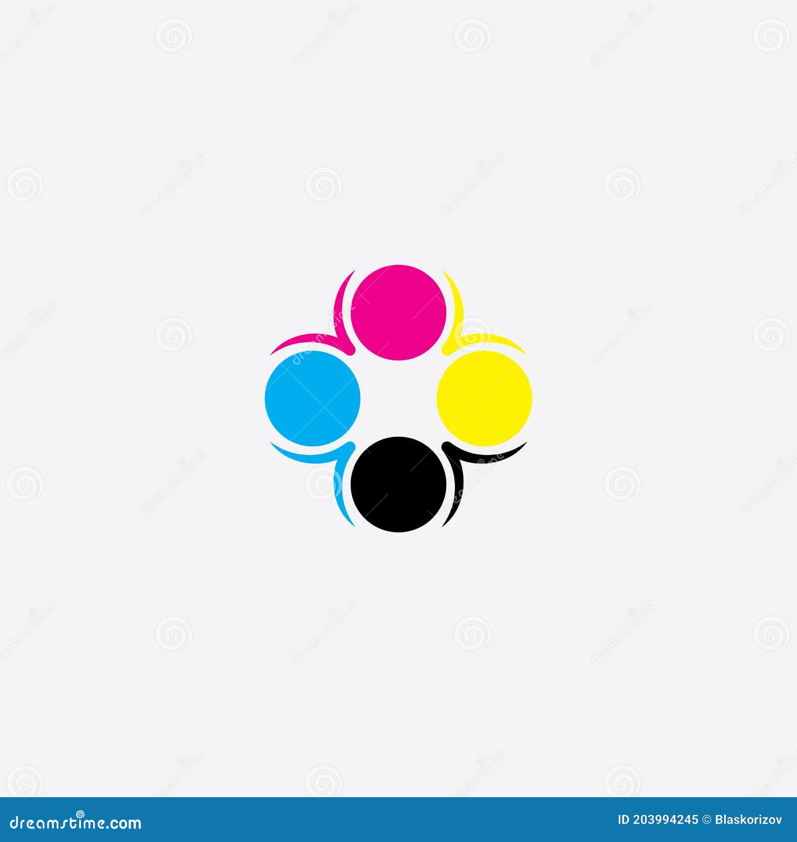 Logo - CMYK Sign, Concept Design Vector Illustration | CartoonDealer ...