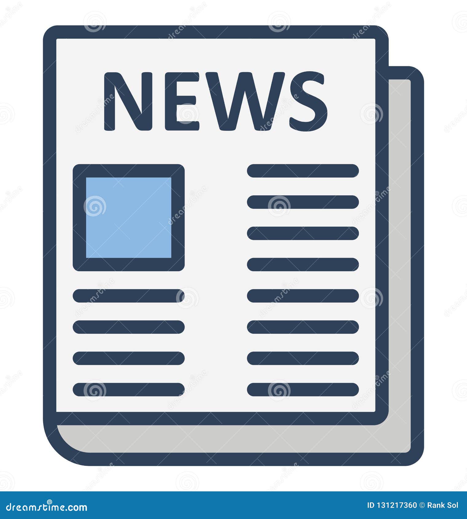 Print Media, Article Isolated Vector Icon that Can Be Very Easily Edit ...