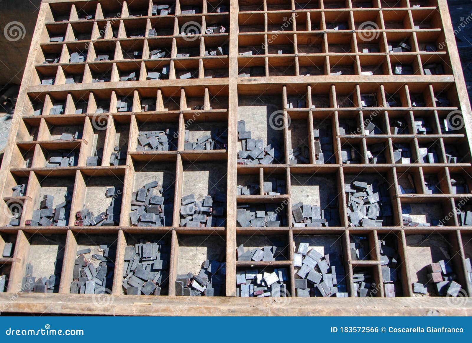 Print with Mobile Typographical Characters Stock Photo - Image of flat ...