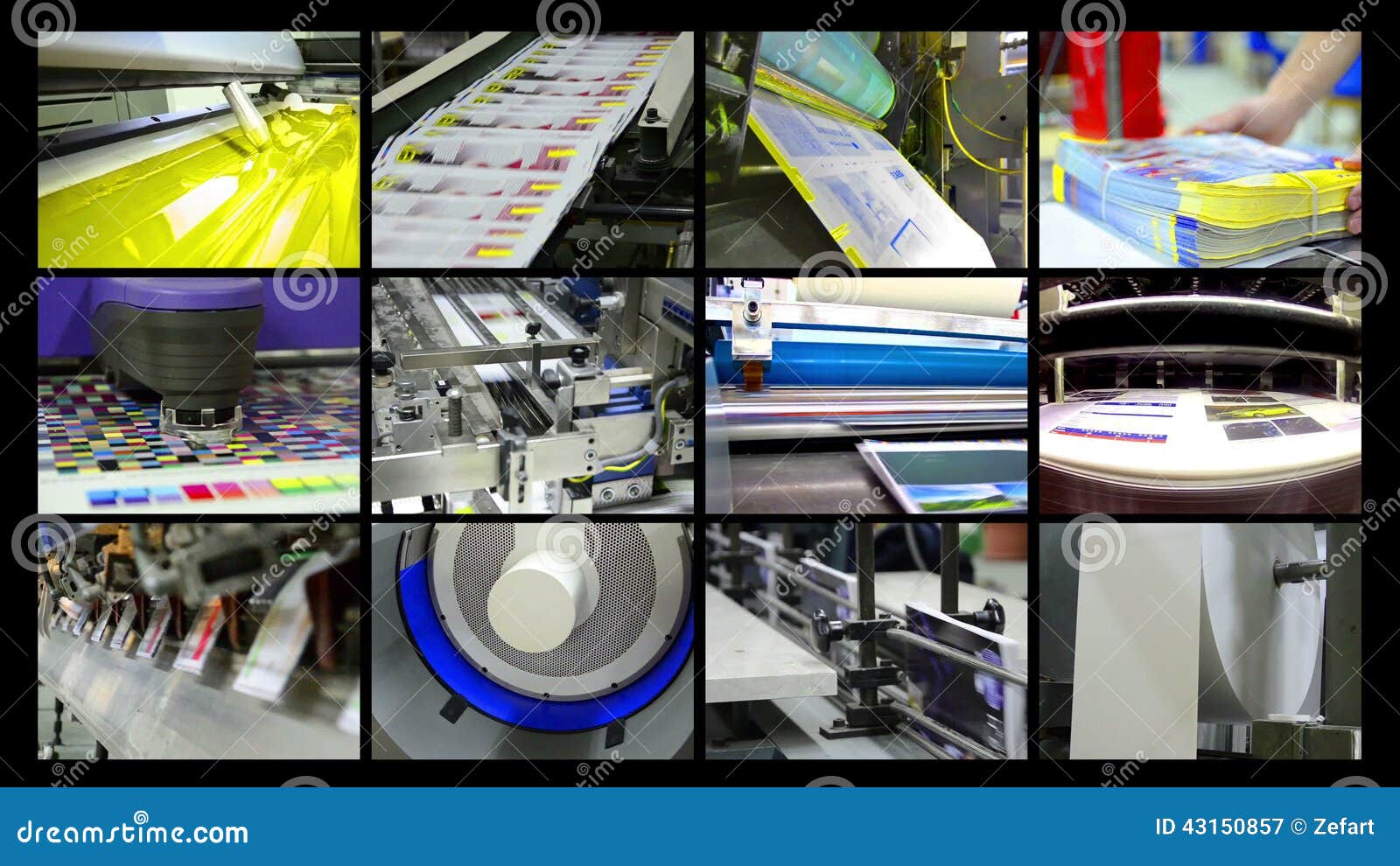 Print Montage Video Wall Background Stock Video - Video of business ...