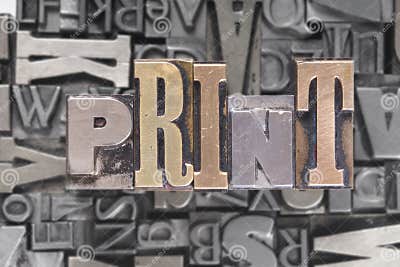 PRINT movable type stock photo. Image of alphabet, tangled - 6188164