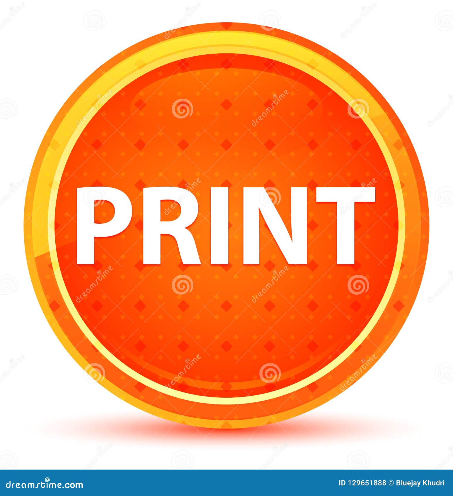 Print Natural Orange Round Button Stock Illustration - Illustration of ...