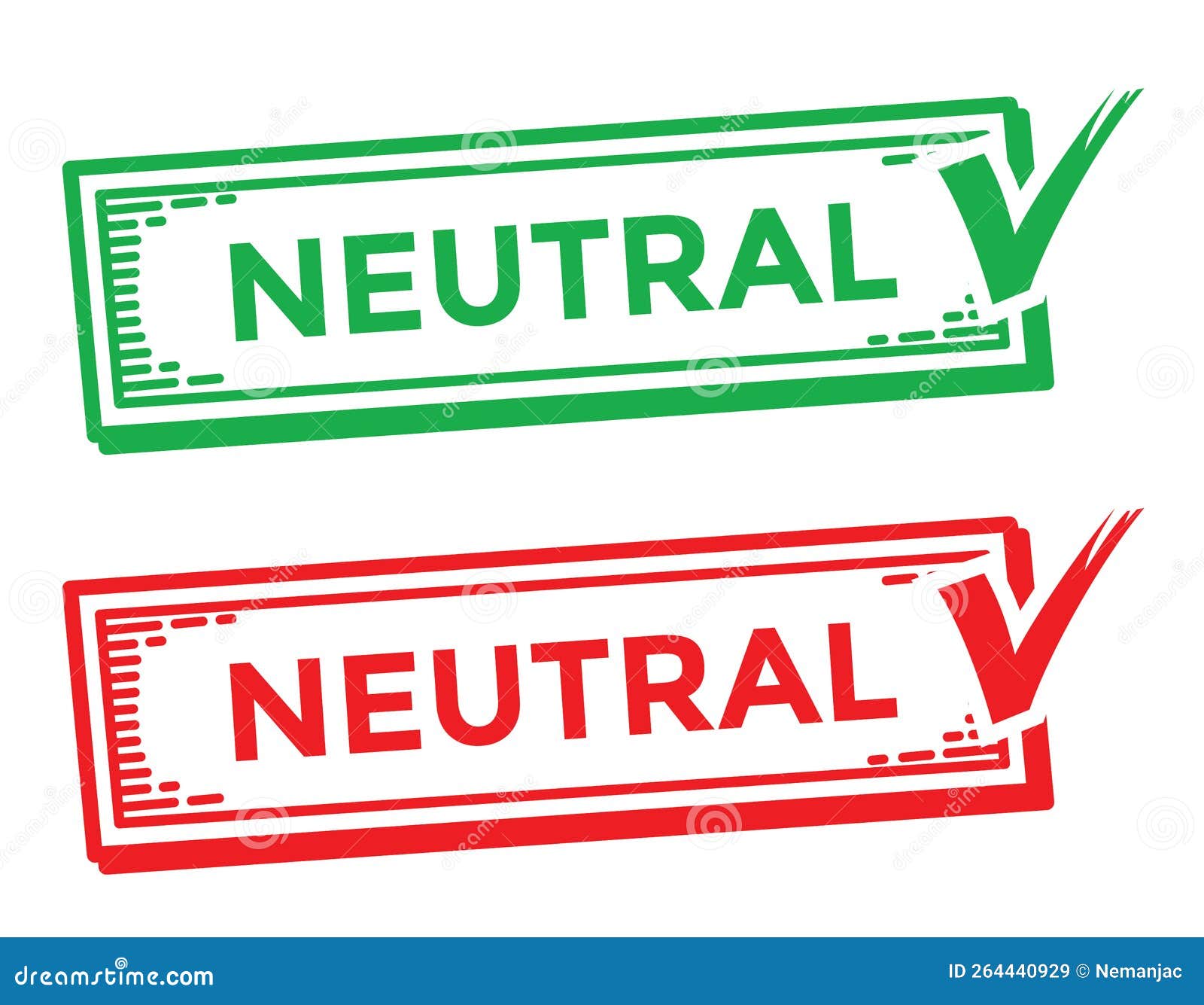 Neutral Rubber Stamp, Check Stock Illustration - Illustration of copy ...