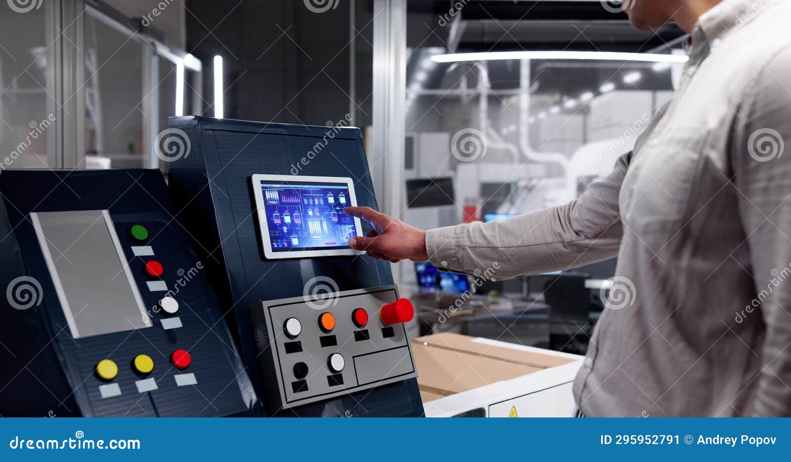 Print Operator at Factory stock image. Image of press - 295952791