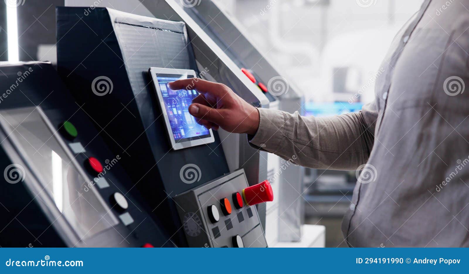 Print Operator at Factory stock photo. Image of equipment - 294191990