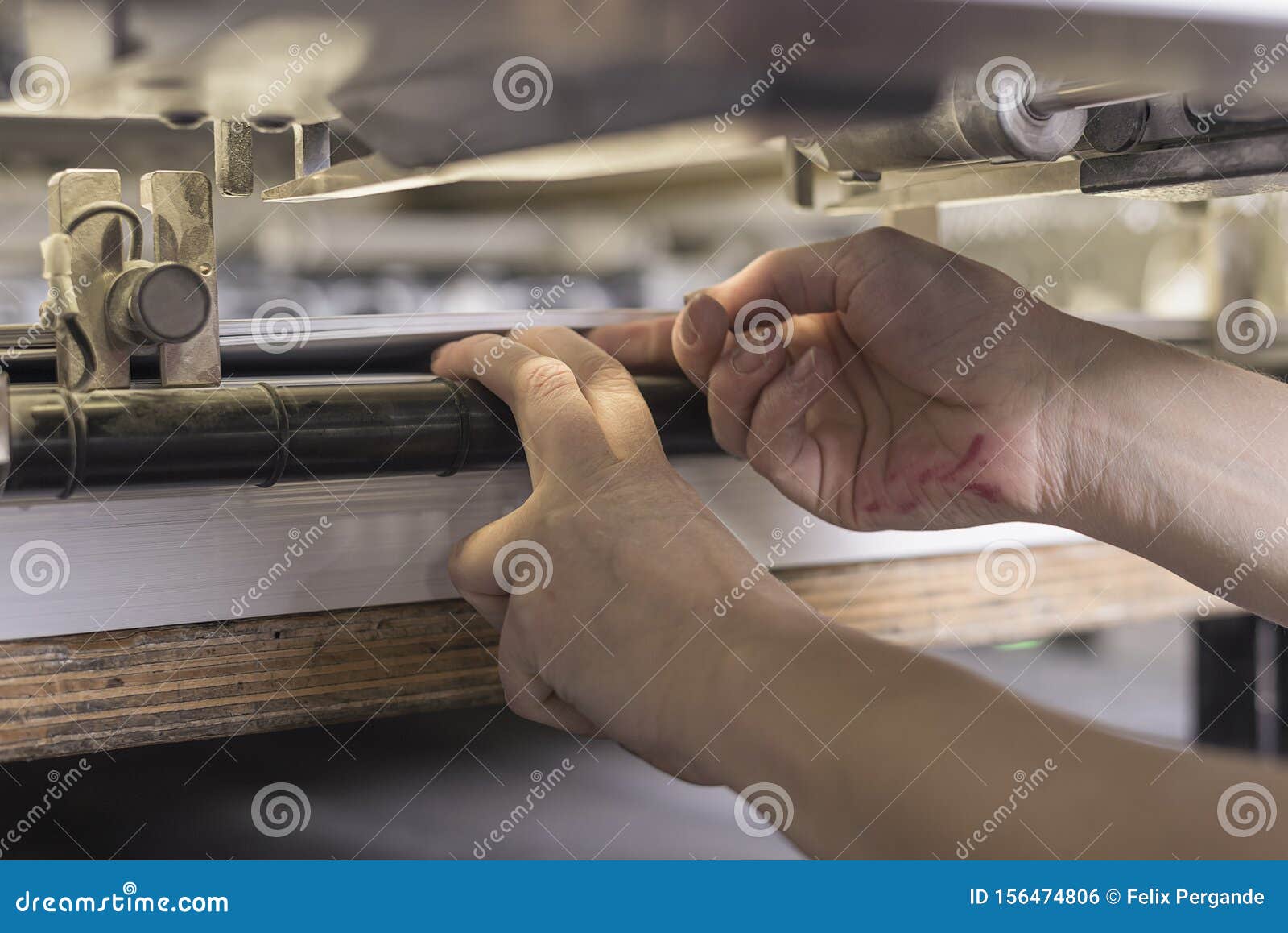 Print Operator Working stock photo. Image of professional - 156474806