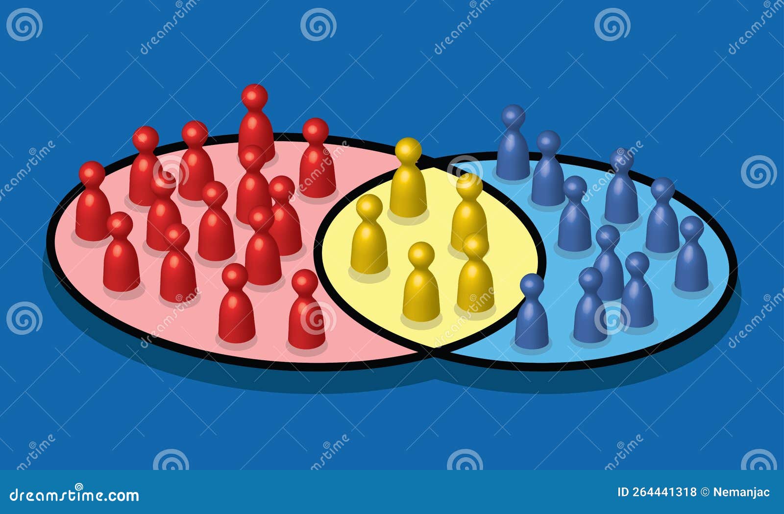 People Intersection Concept Stock Illustration - Illustration of ...