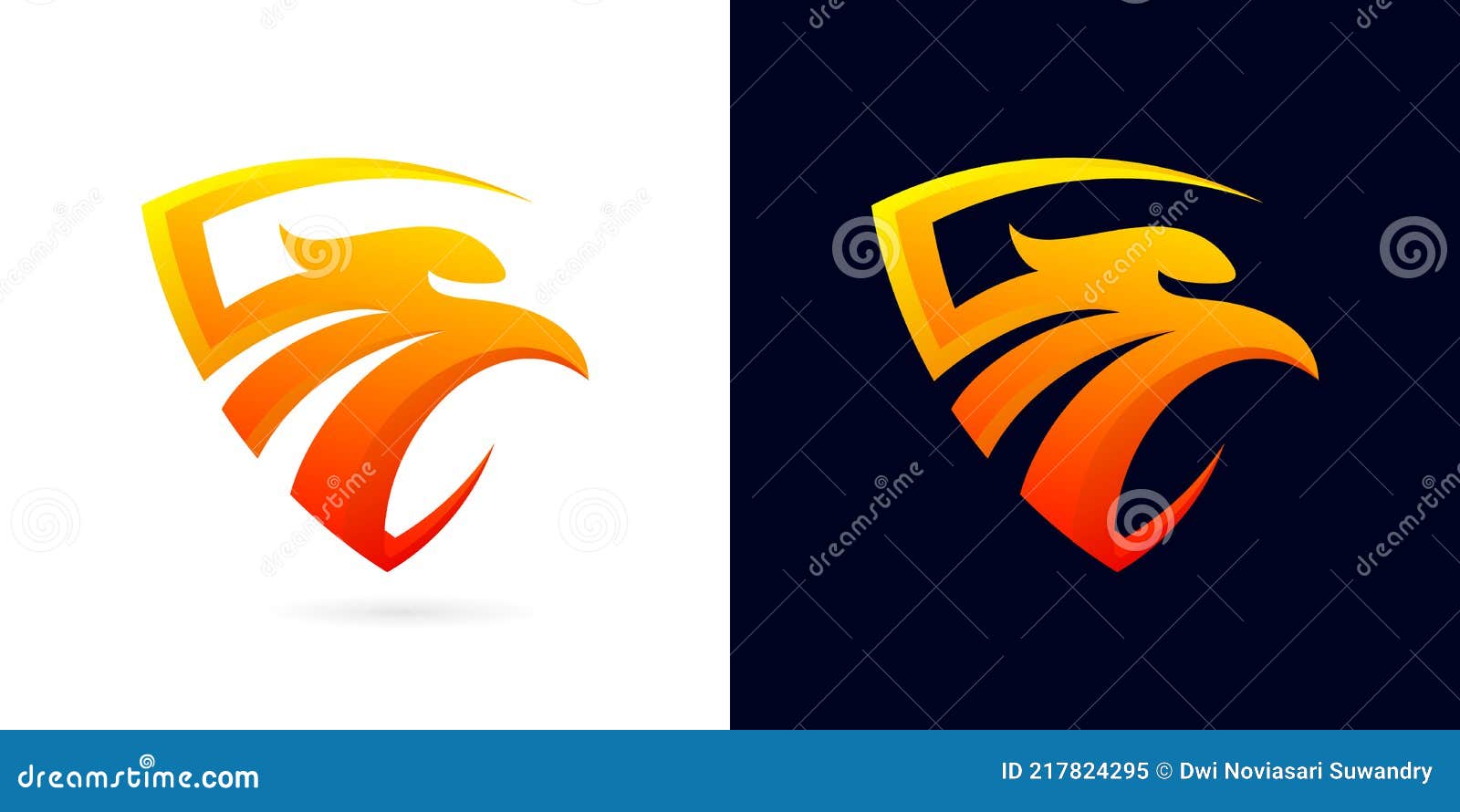 Phoenix Logo Forming Shield Symbol Stock Vector - Illustration of idea ...