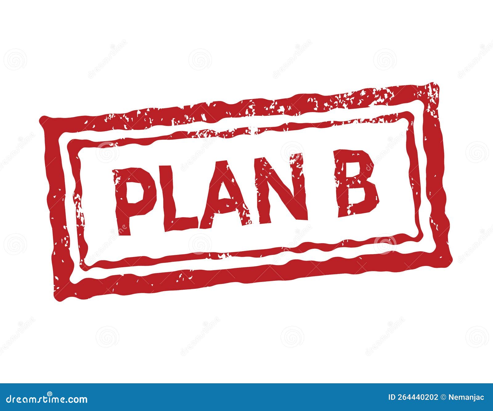 Plan B, Grunge Red Rubber Stamp Stock Illustration - Illustration of ...