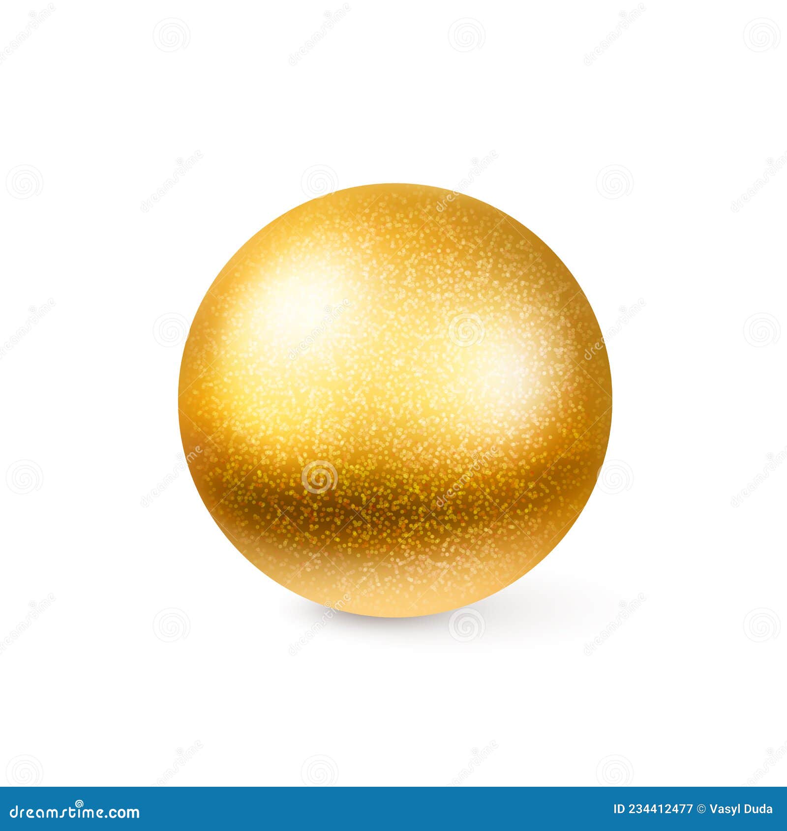 3D Glitter golden sphere stock illustration. Illustration of element ...