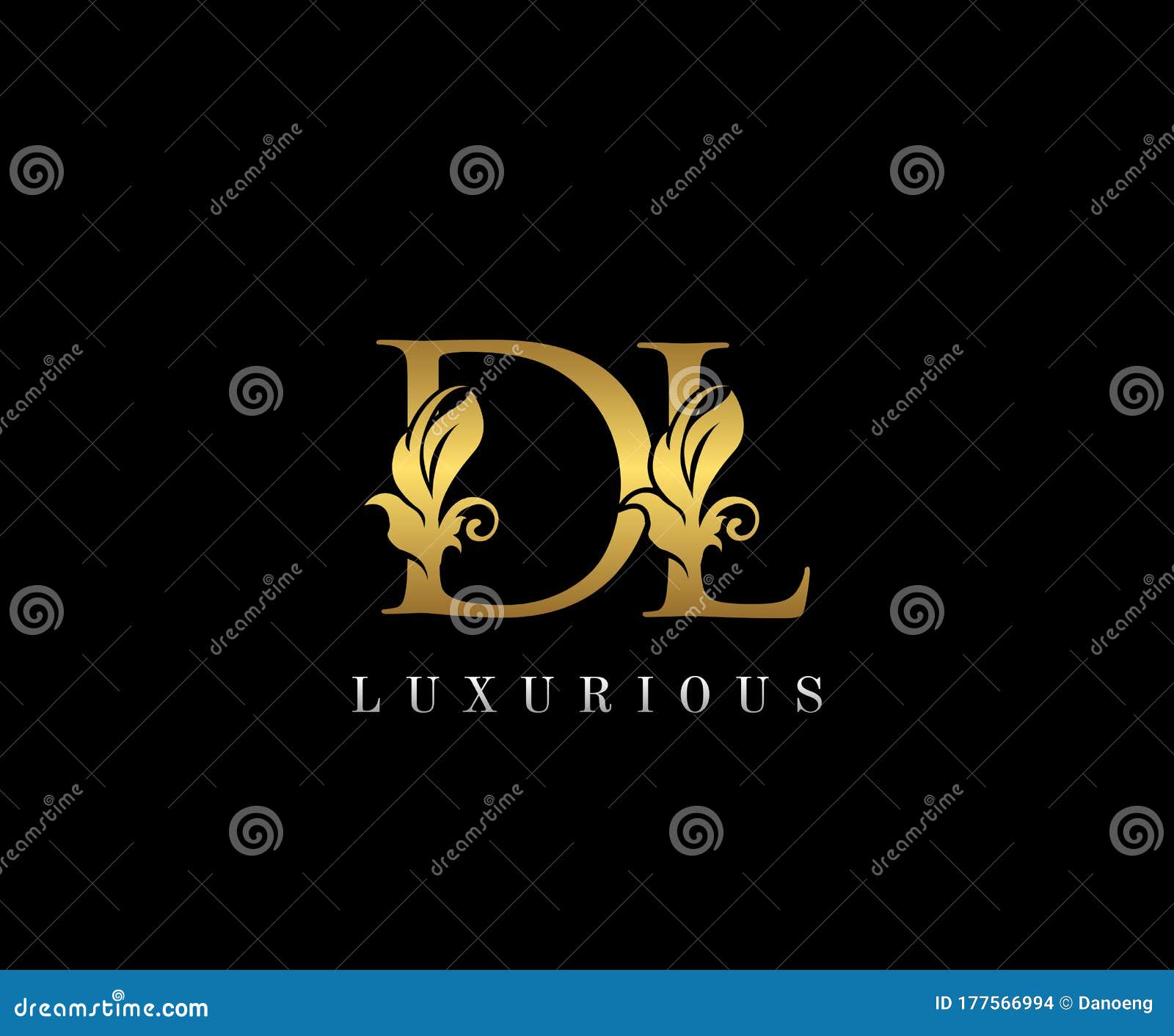 Premium Letters D,L and DL Logo Icon Vector Stock Illustration ...