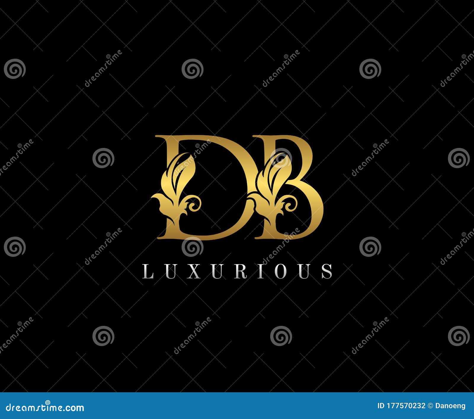 Premium Letters D,B and DB Logo Icon Vector Stock Illustration ...