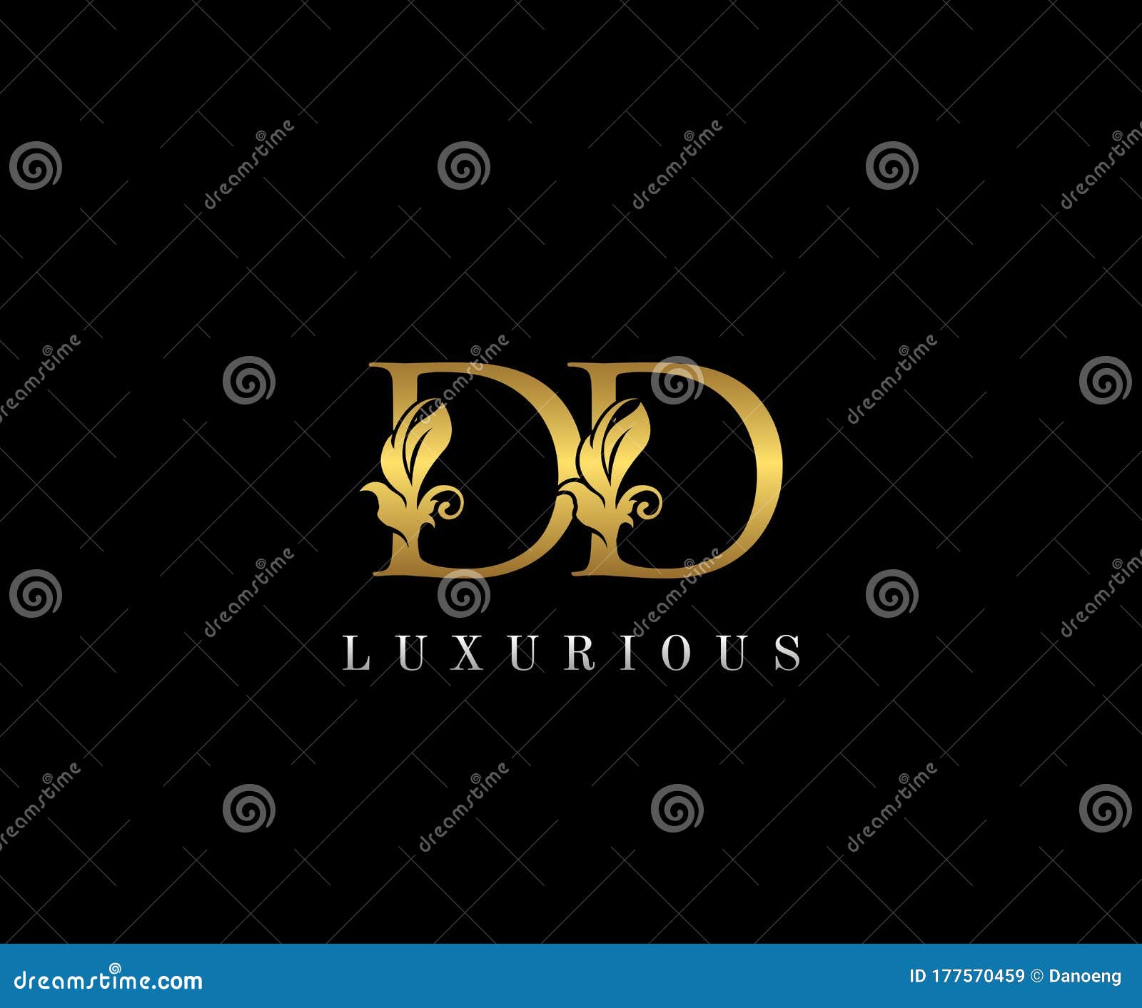 Premium Letters DD Logo Icon Vector Design. Stock Illustration ...