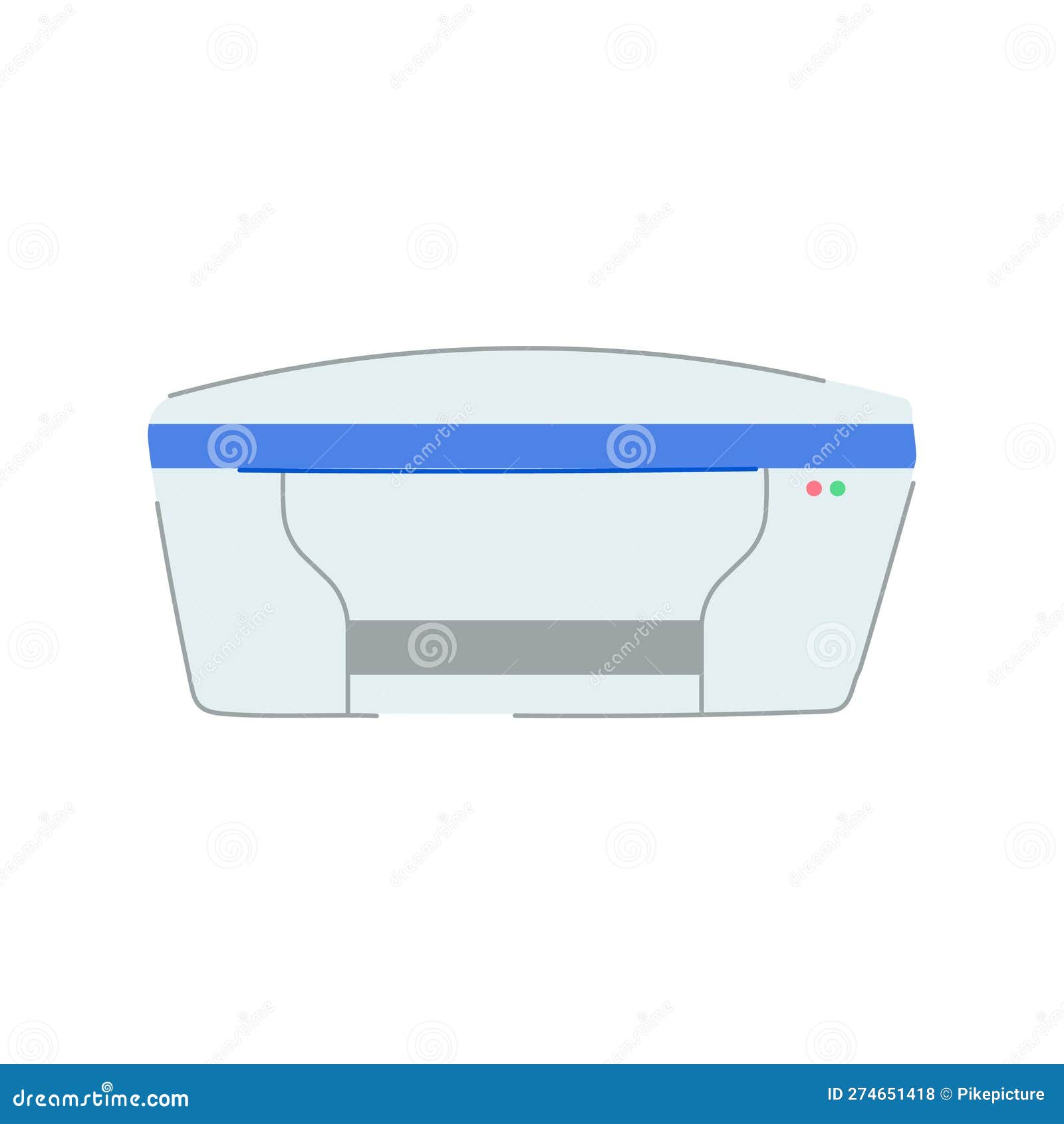 Print Printer Paper Cartoon Vector Illustration Stock Vector ...