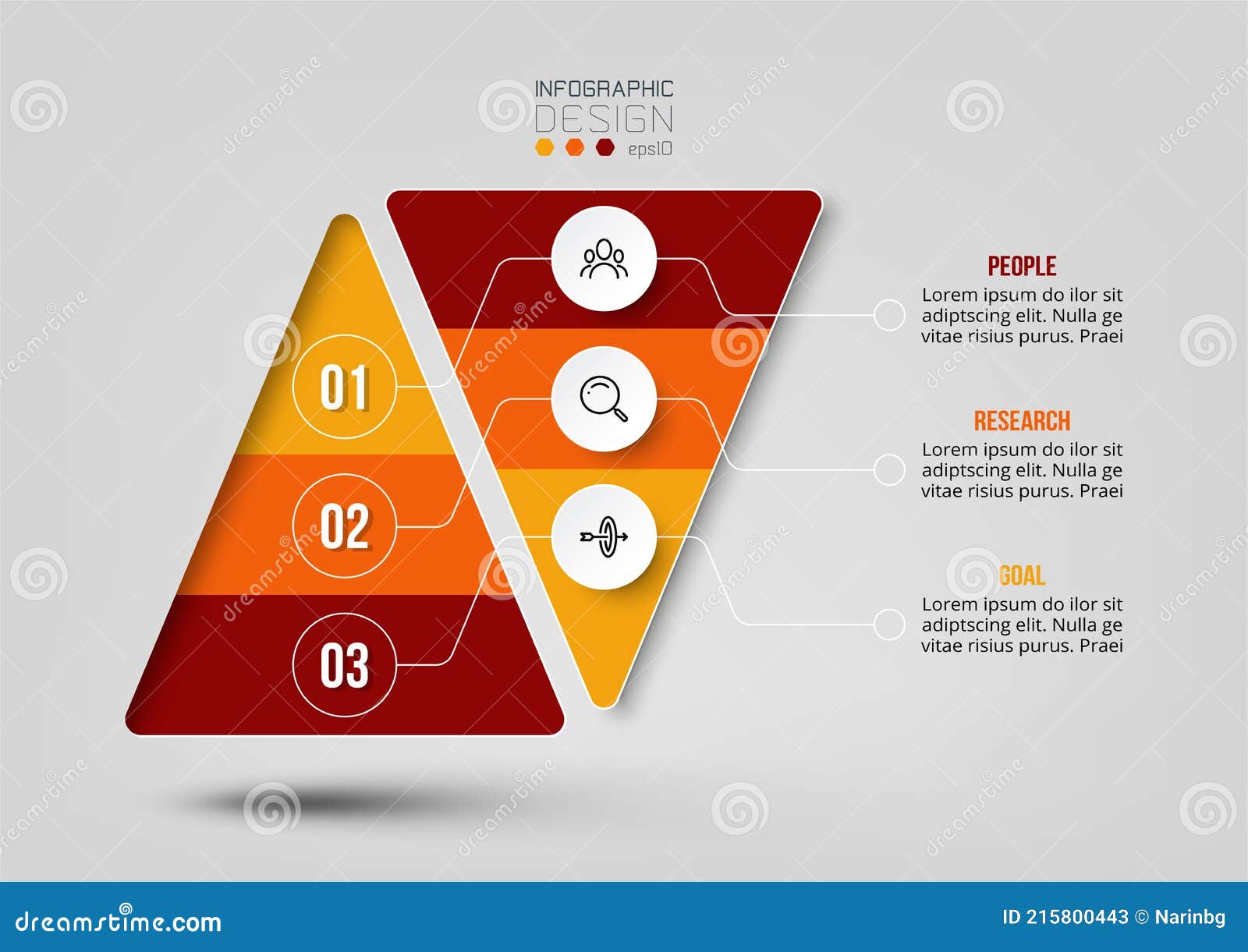 Pyramid Business Work Flow Infographic Template Stock Vector ...