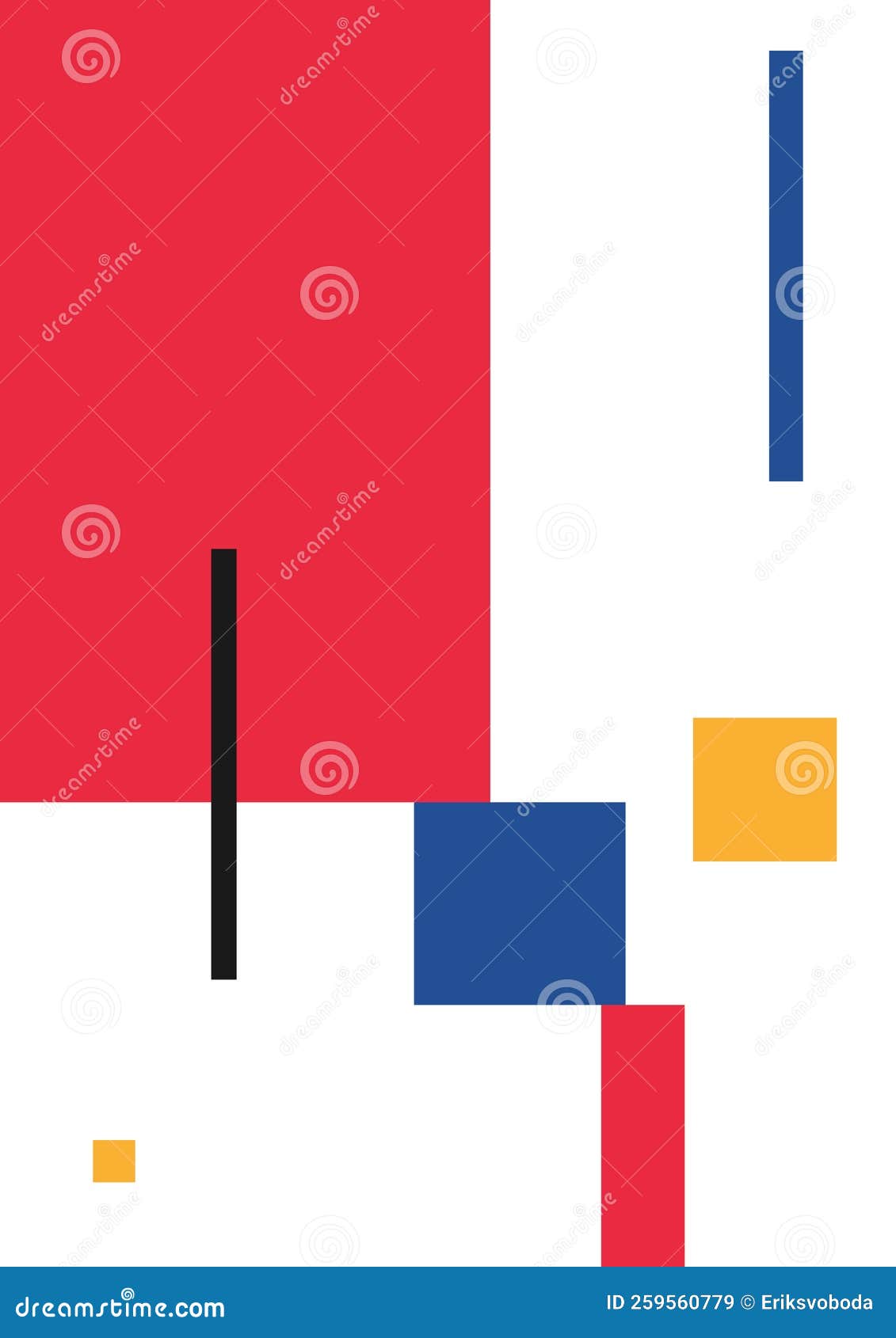 Print with Rectangles and Squares. Stock Vector - Illustration of color ...