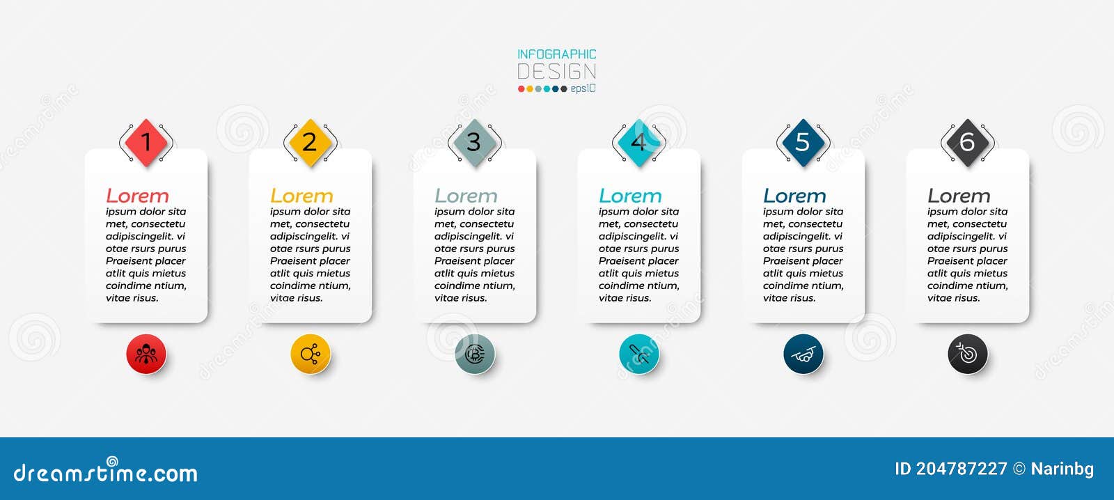 A Rectangular Text Box with 6 Steps Can Be Used To Display Results and ...