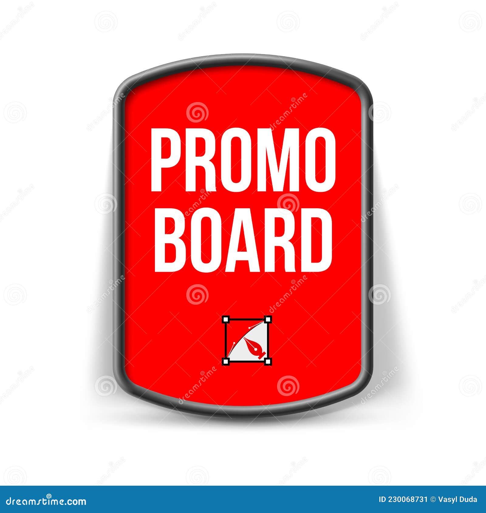 Promo Board stock illustration. Illustration of business - 230068731