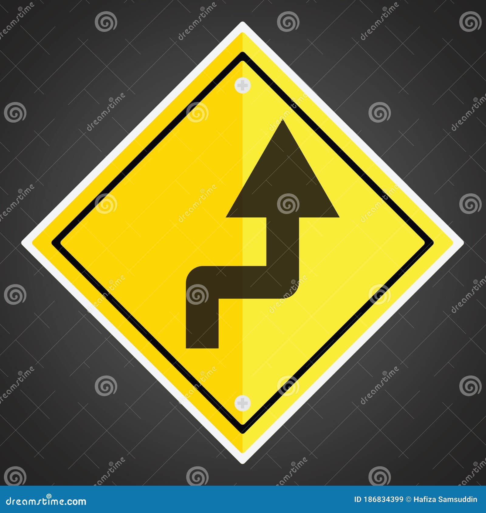 Print stock vector. Illustration of right, drive, freeway - 186834399