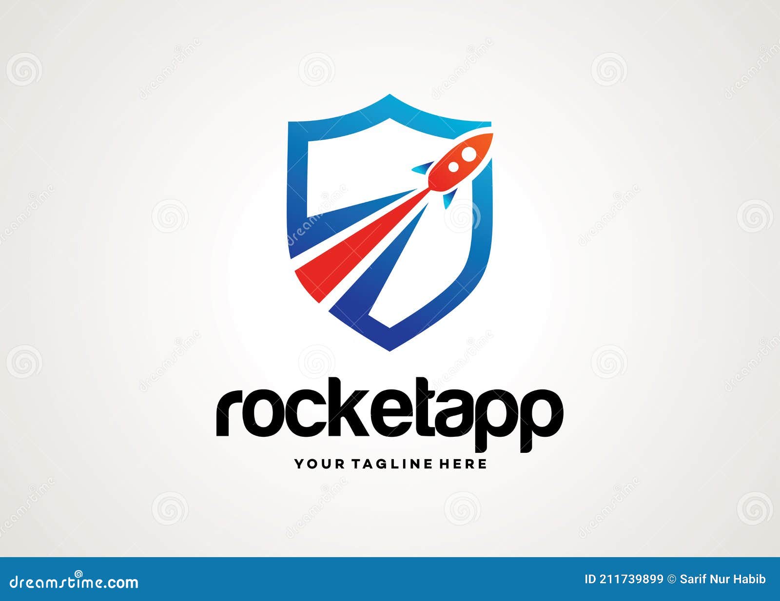 Rocket App Logo Template Design Vector Stock Vector - Illustration of ...