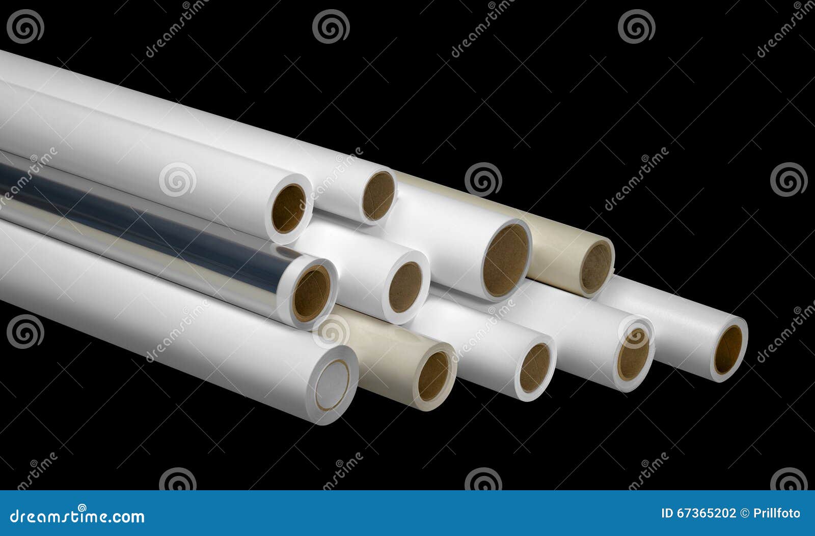Print Rolls for Wide-format Printers Stock Photo - Image of printer ...