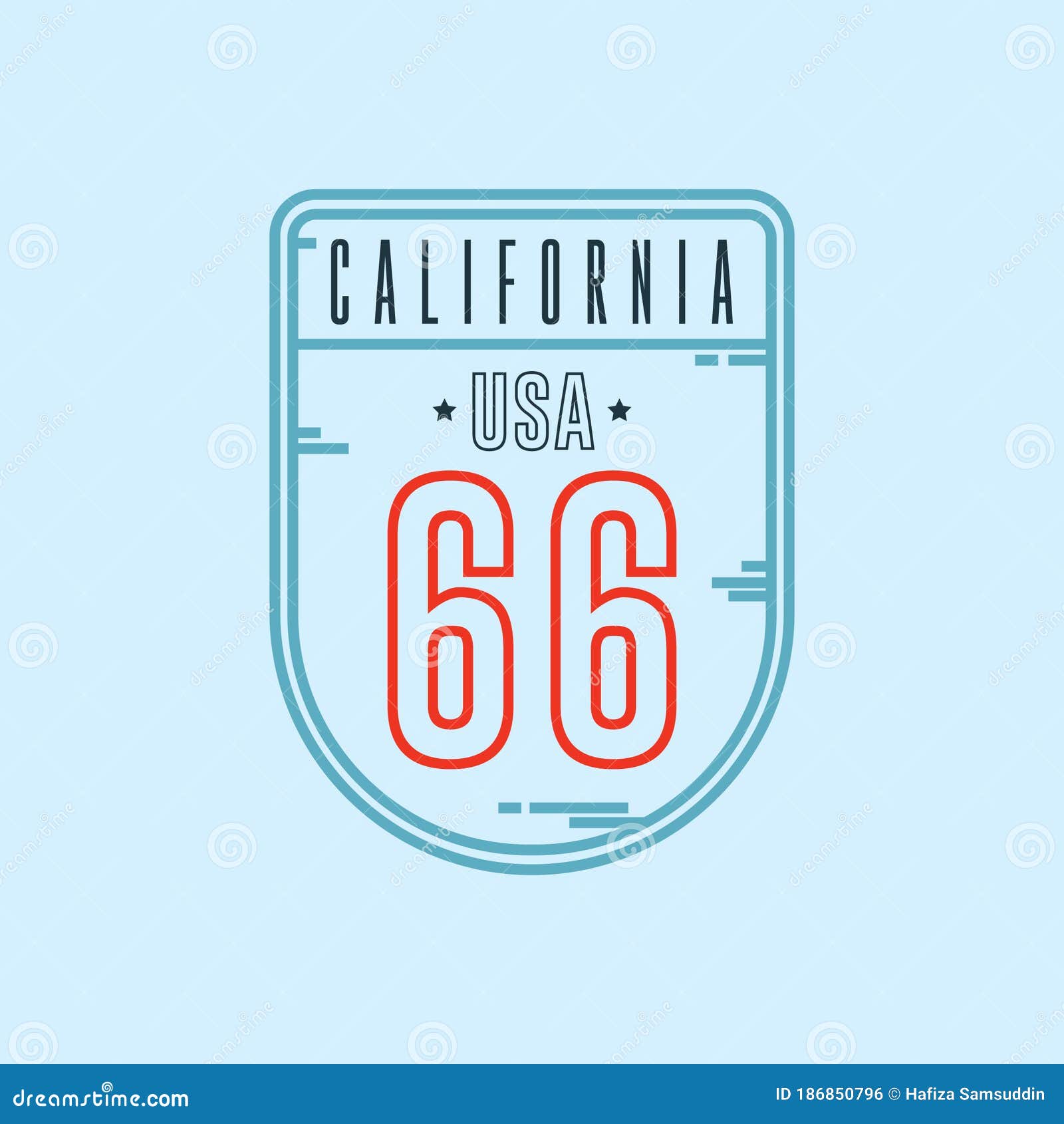 Route 66 Linear Icon. Modern Outline Route 66 Logo Concept On Wh Vector ...