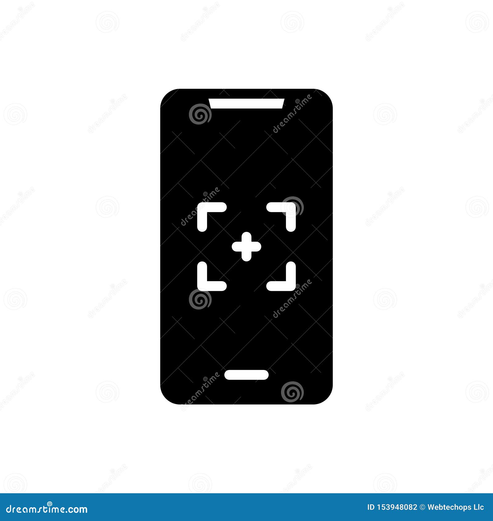 Black Solid Icon for Print Screen, Print and Scanned Stock Vector ...
