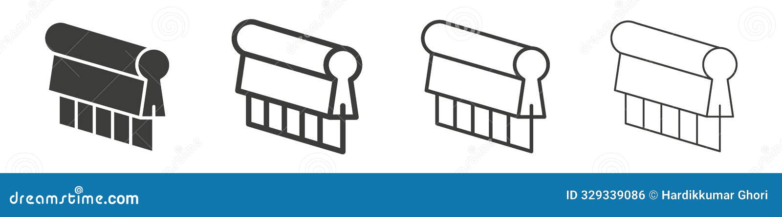 Print Screen Icon Vector Set on White Background Stock Vector ...