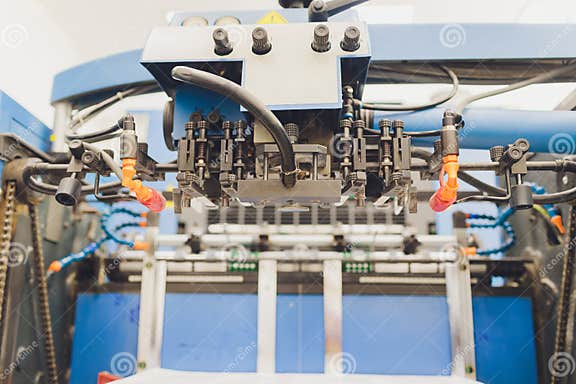 Print Screening Metal Machine. Industrial Printer. Serigraphy Workshop ...