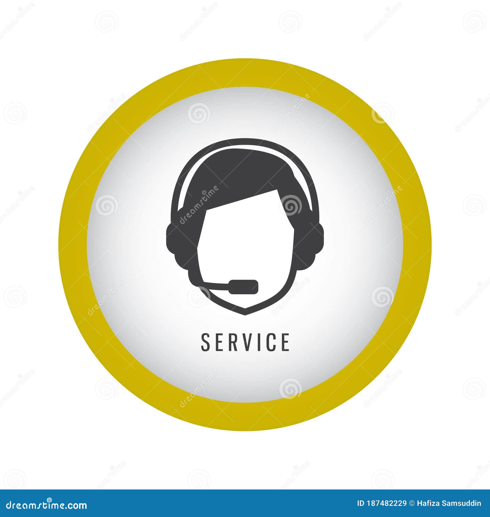 Print stock vector. Illustration of service, operators - 187482229