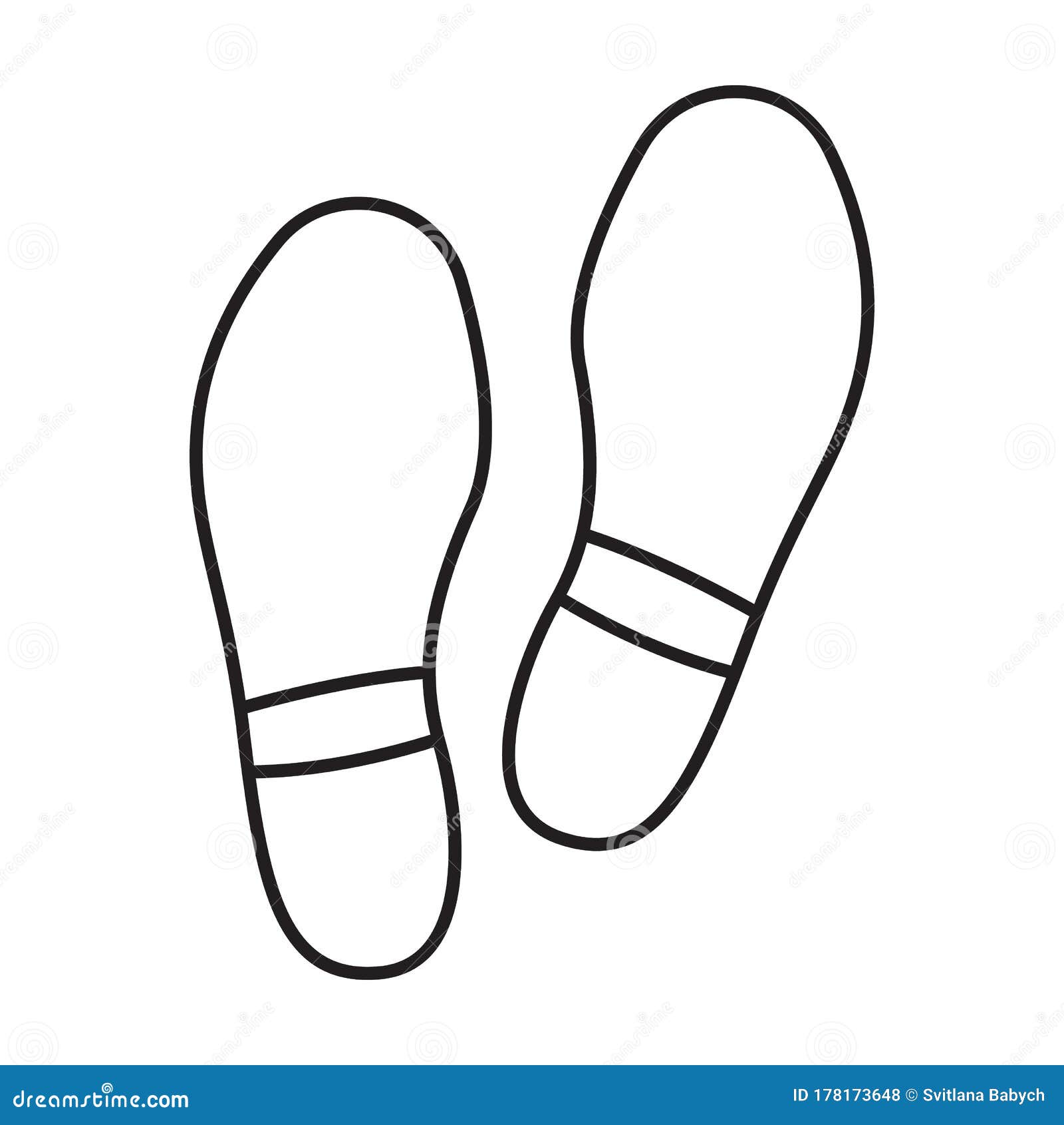 Printable Blank Shoe Template