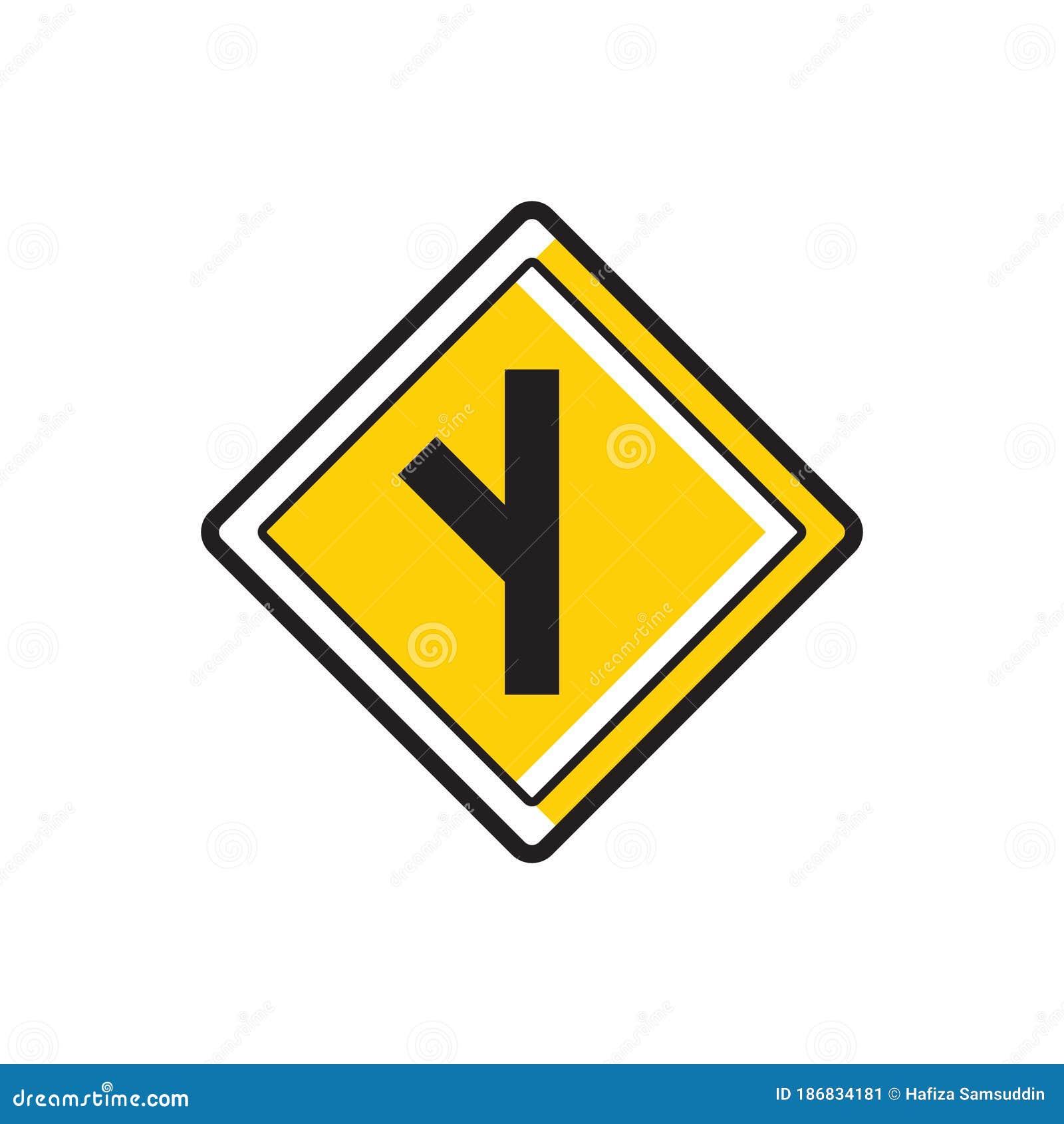 Print stock vector. Illustration of roads, warnings - 186834181